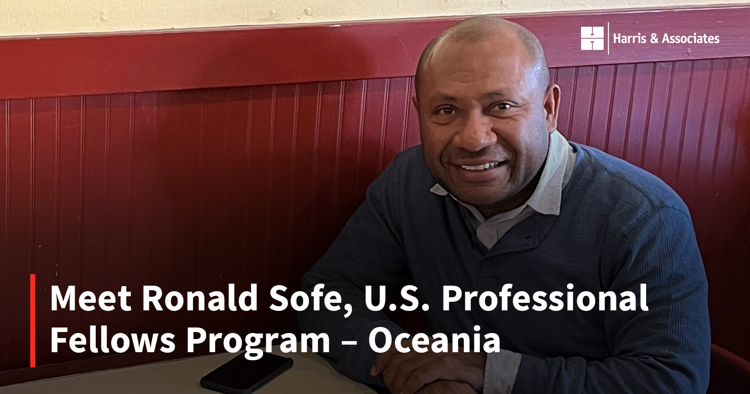 Meet Ronald Sofe, U.S. Professional Fellows Program – Oceania - Harris ...